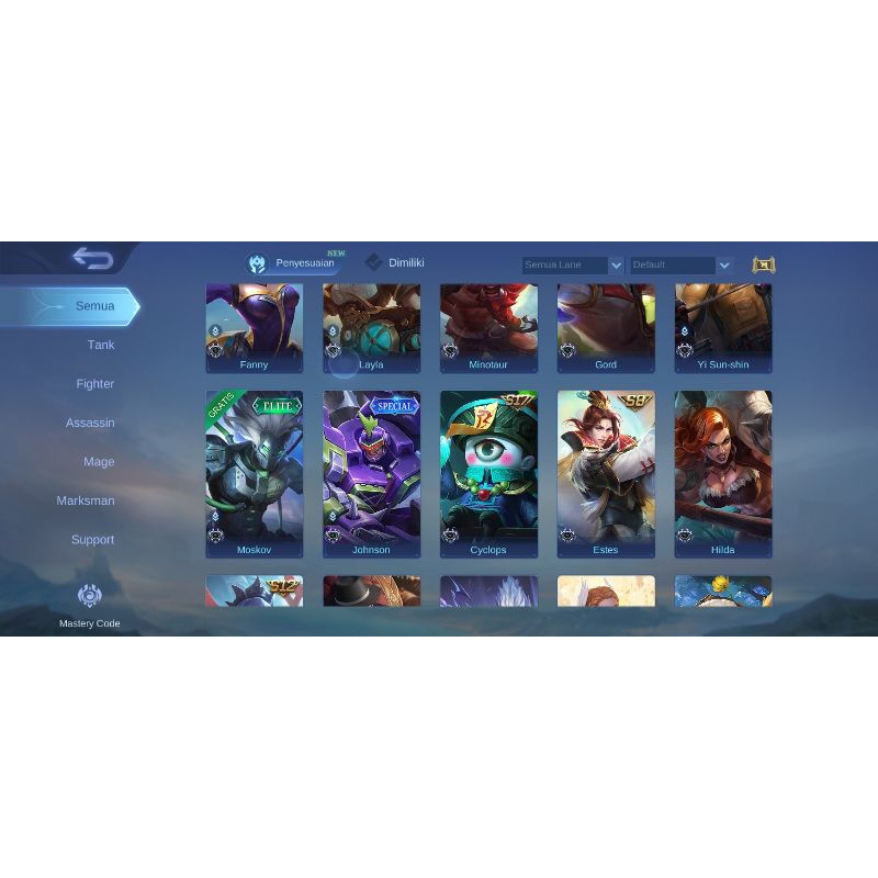 Jual Akun ml sultan | Shopee Indonesia