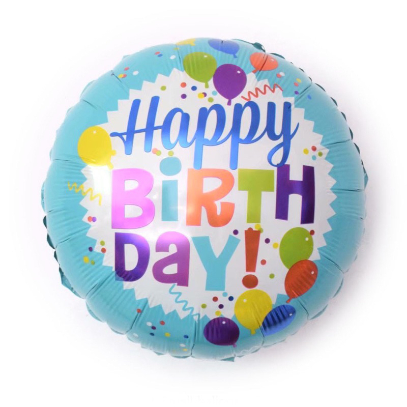 Jual Balon Bulat Happy Birthday Biru HBD | Shopee Indonesia
