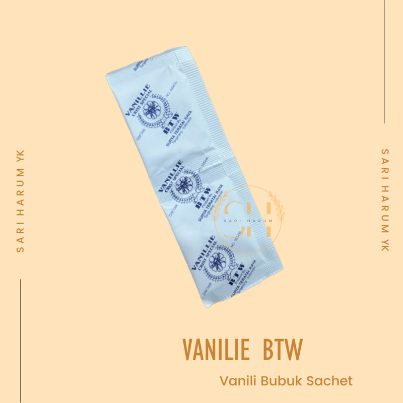 Jual VANILI BUBUK BTW SACHET (1 pasang 2 pcs) | Shopee Indonesia