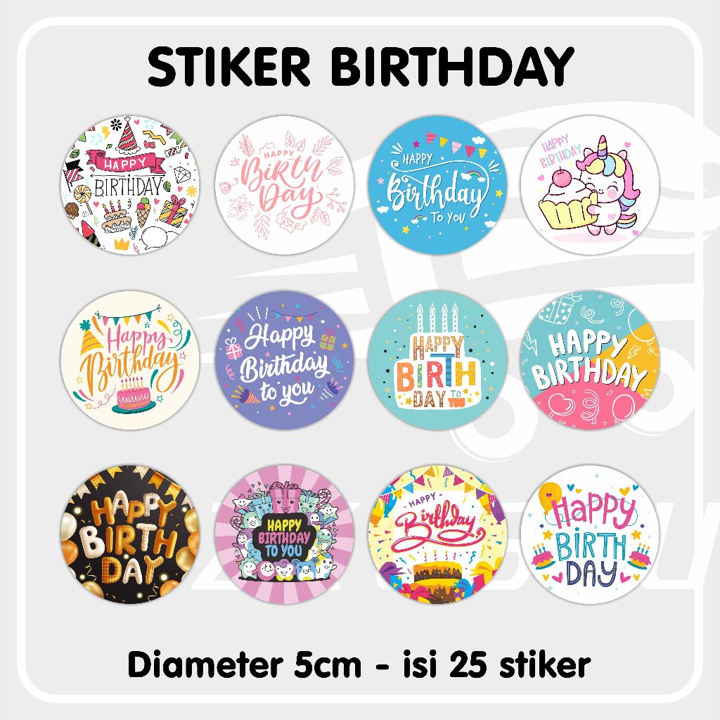 Jual STIKER BIRTHDAY - STIKER HAMPERS - STIKER ULANG TAHUN | Shopee ...