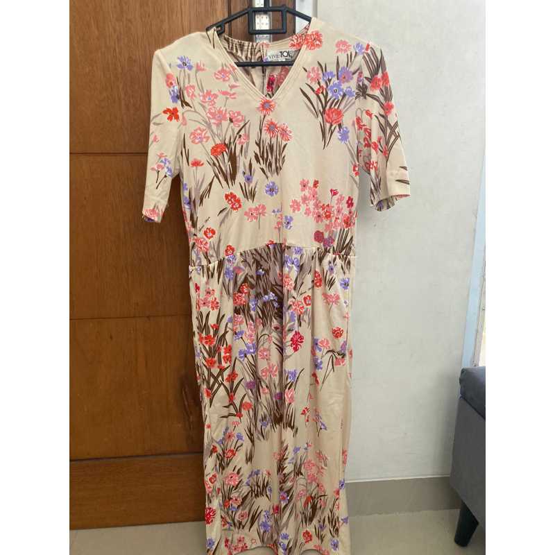 Jual Midi Dress bunga (PL pribadi) | Shopee Indonesia