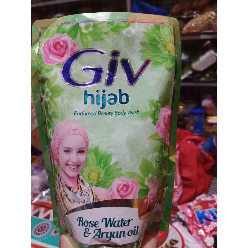 Jual Giv hijab body wash rose water&argan oil 400ml | Shopee Indonesia