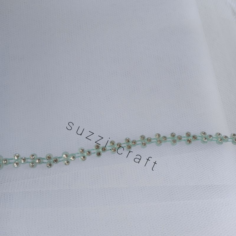 Jual 90cm parel isi diamond / diamond rangkai, payet 3 mata/ mata semut ...