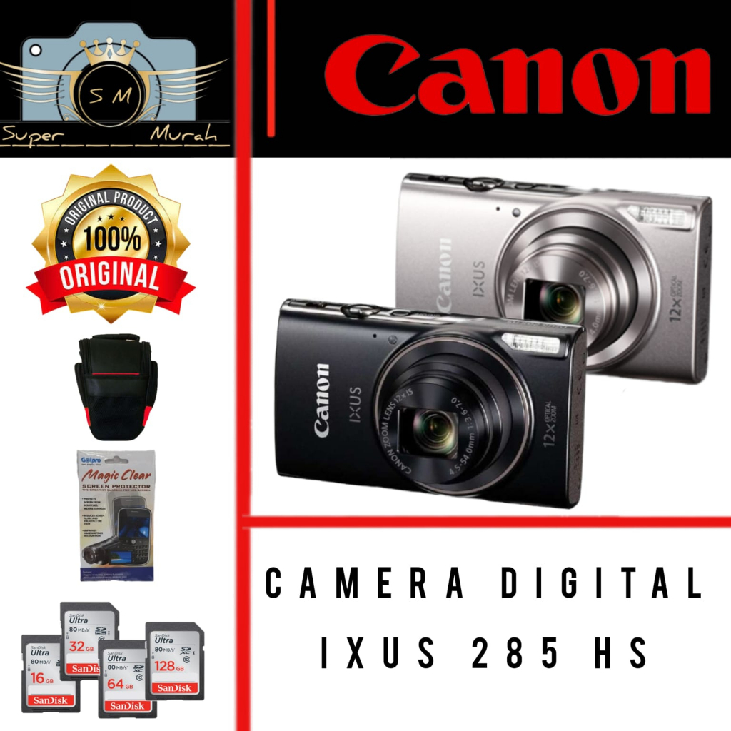 Jual CAMERA CANON IXUS 285HS / CAMERA POCKET CANON IXUS 285HS CAMERA ...
