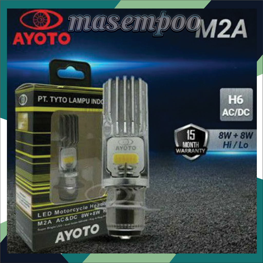 Jual BOHLAM LAMPU LED DEPAN Motor AYOTO M2A AC DC HI LO H6 | Shopee Indonesia