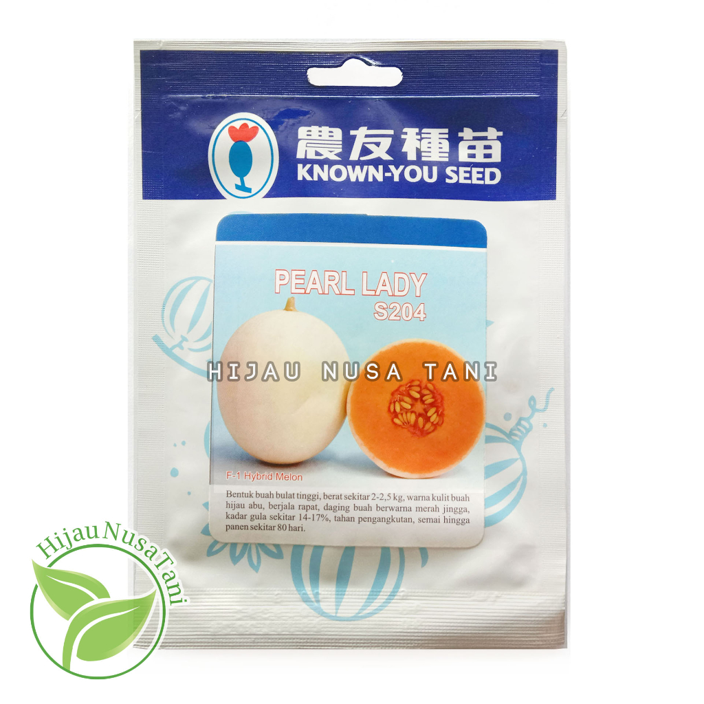 Jual Benih Melon PEARL LADY S204 10 Gram - Known You Seed Kemasan ...
