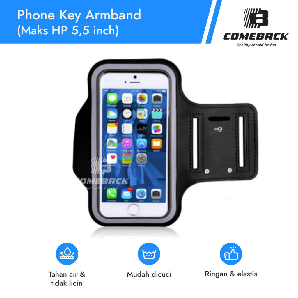 Jual Comeback Waterproof Phone & Key Armband (Maks 5,5 inch), Tempat ...