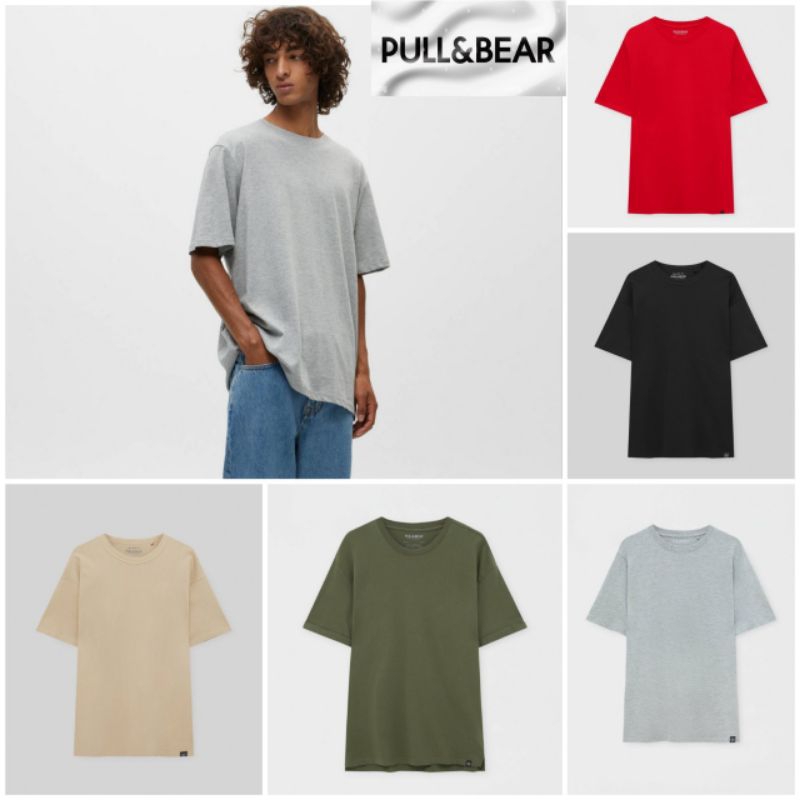 Jual KAOS POLOS PULL&BEAR 100% high QUALITY | Shopee Indonesia