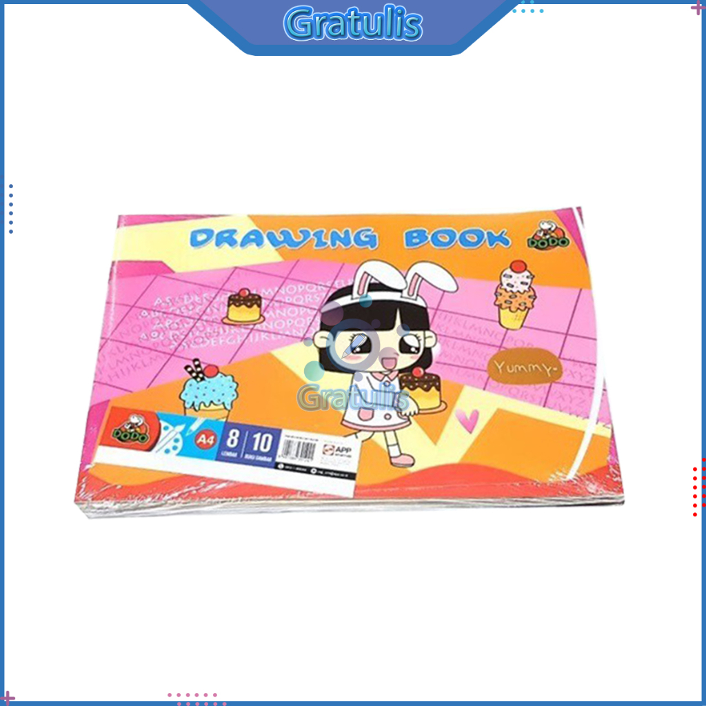 Jual BUKU GAMBAR DODO [A4/1 PACK/10 BUKU] / DODO DRAWING BOOK / BUKU ...