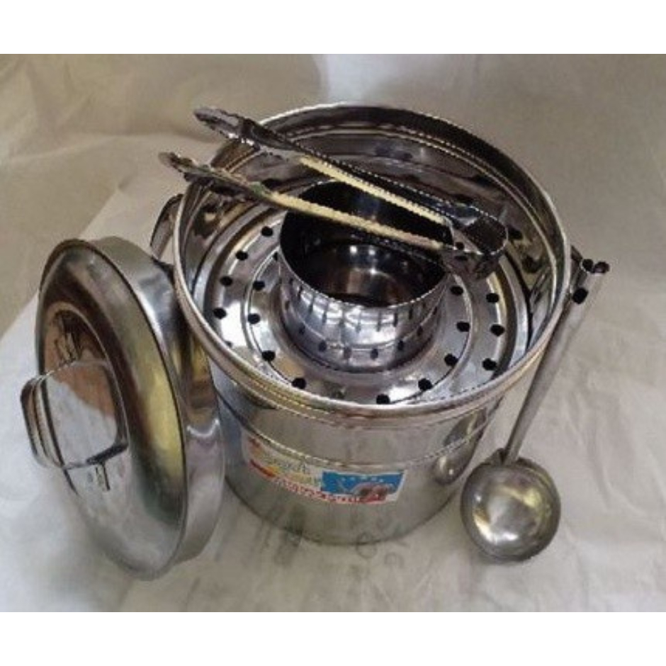 Jual paket lengkap Dandang bakso mini uk20cm stenlis/ dandang bakso ...