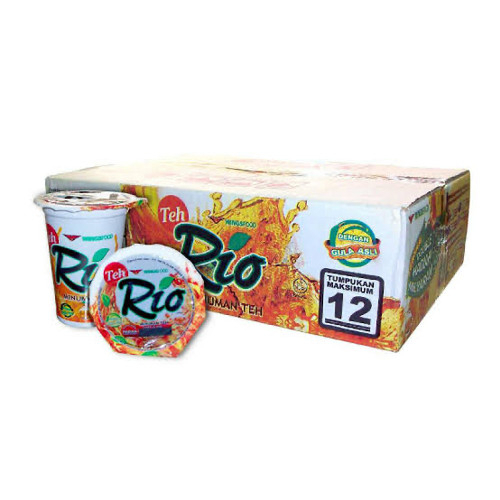 Jual TEH RIO GULA BATU 180 ML KARTON ISI 24 CUP KHUSUS INSTAN DAN SAME ...
