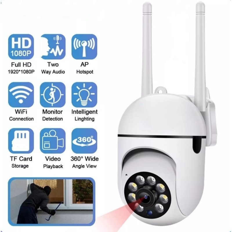 Jual IP CAMERA OUTDOOR WIRELESS 1080P FULL HD CCTV 8MP WIFI PTZ SPEED ...