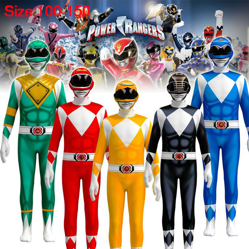 Jual Anak -anak Perkasa Morphin Power Rangers Kostum Cosplay Gaun Pesta ...