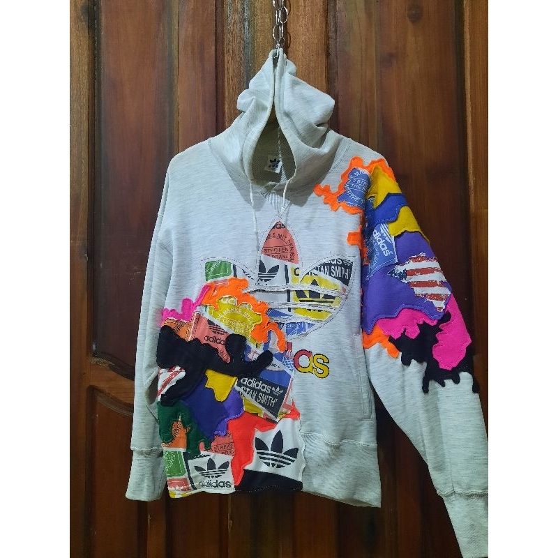 Jual adidas//adidas vintage//hoodie adidas//rework | Shopee Indonesia