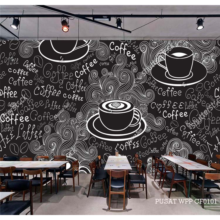 Jual PROMO! Wallpaper Cafe - stiker Dinding 3d Murah- Wallpaper Cafe ...