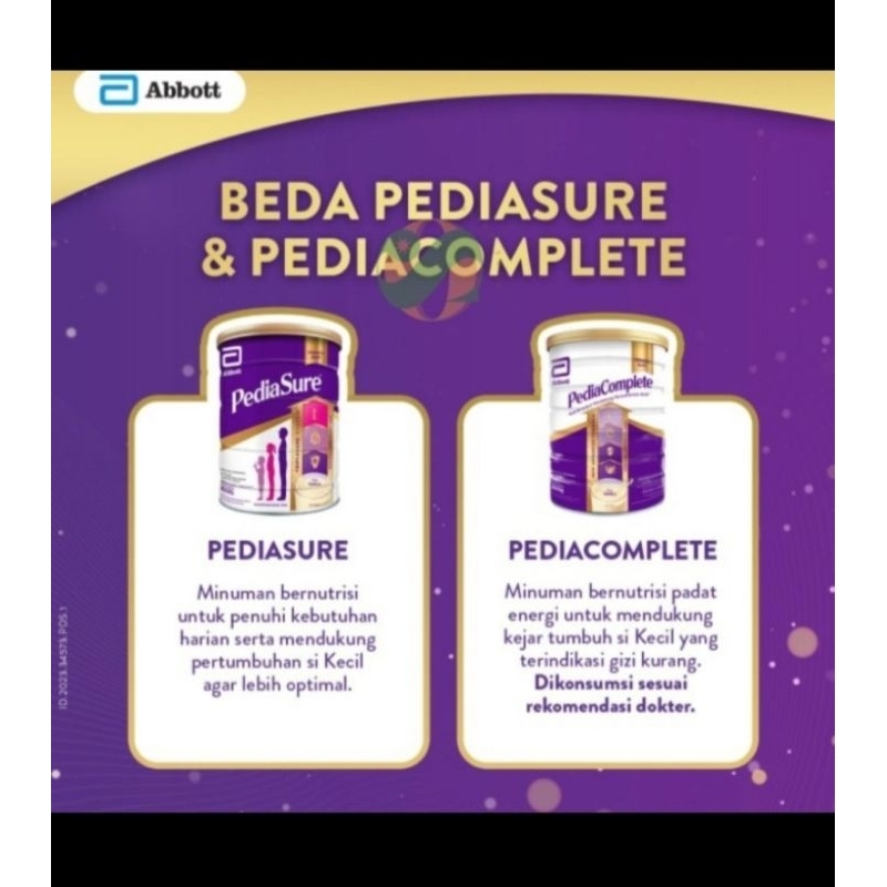 Jual PediaComplete/PediaSure vanila 850 gram exp 2024 | Shopee Indonesia