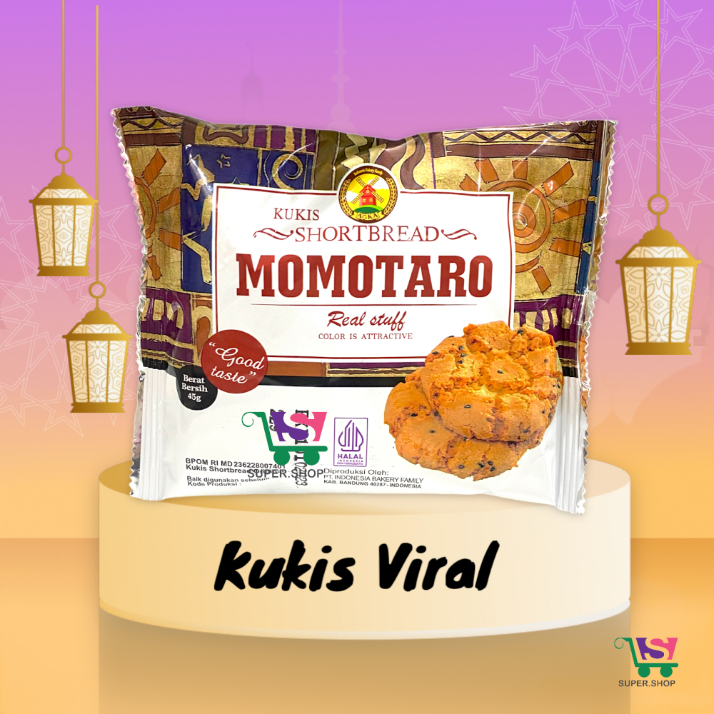 Jual MOMOTARO ShortBread Cookies Kukis Viral by Aoka 45 Gram | Shopee ...