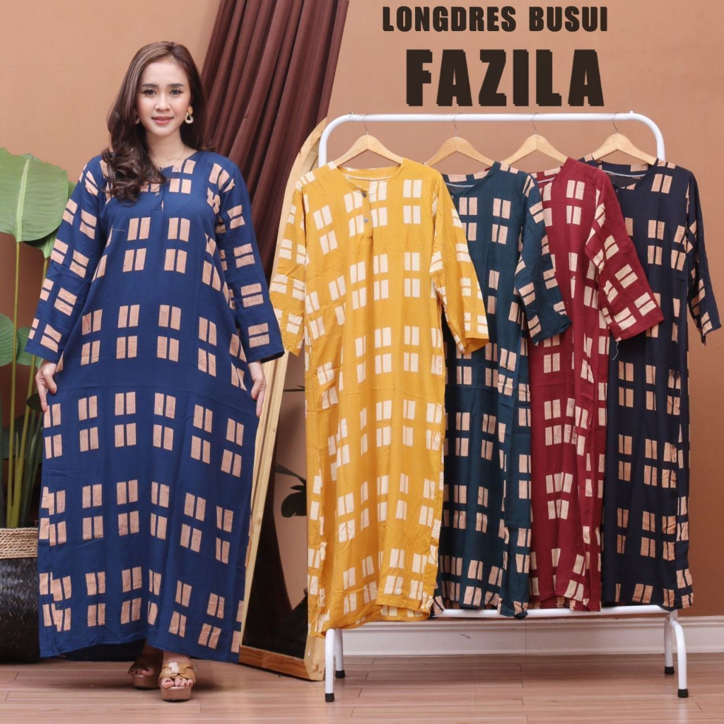 Jual Daster Lukis Panjang Longdress Santung Rayon Kekinian Daster ...