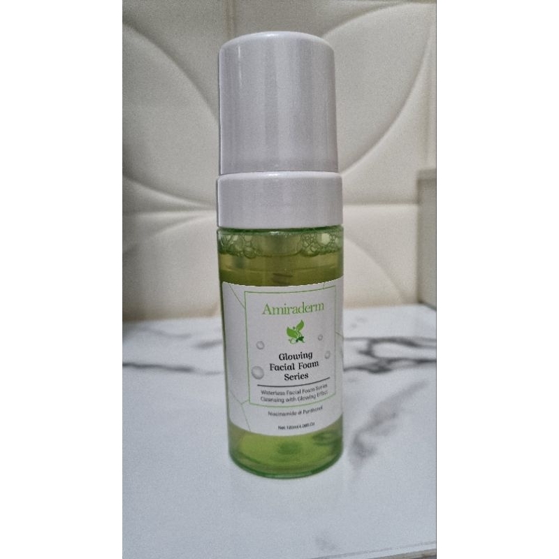 Jual AMIRADERM glowing facial foam series 120ml | Shopee Indonesia