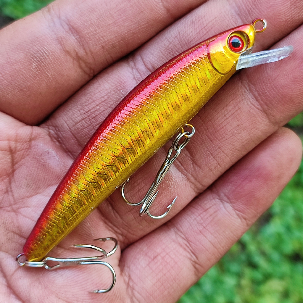 Jual 1pcs 8cm/7g Minnow Minow Umpan Pancing Floating Casting Ultralight ...