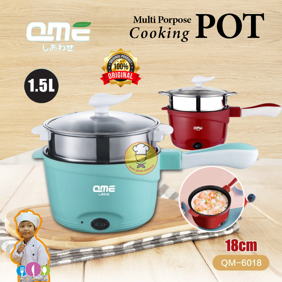 Jual Panci listrik QME + steamer 18cm ( 1,5ltr ) | Shopee Indonesia