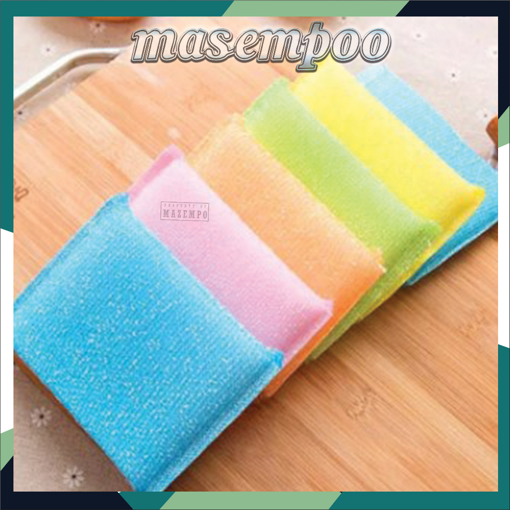 Jual Spons Cuci Piring Sabut Warna Warni Serbaguna Masempo | Shopee ...