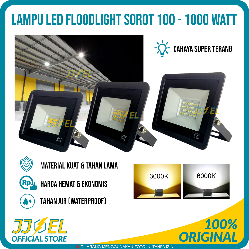 Jual Lampu Sorot LED 100W 200W 300W 500W Lampu Tembak Lapangan Halaman 1000W 100/200/300/500 ...
