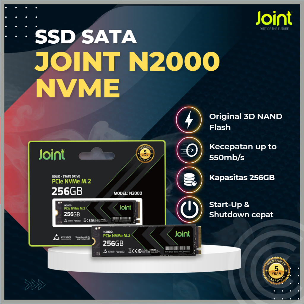 Jual JOINT SSD N2000 PCIE NVME M.2 256GB | SSD Internal Original ...