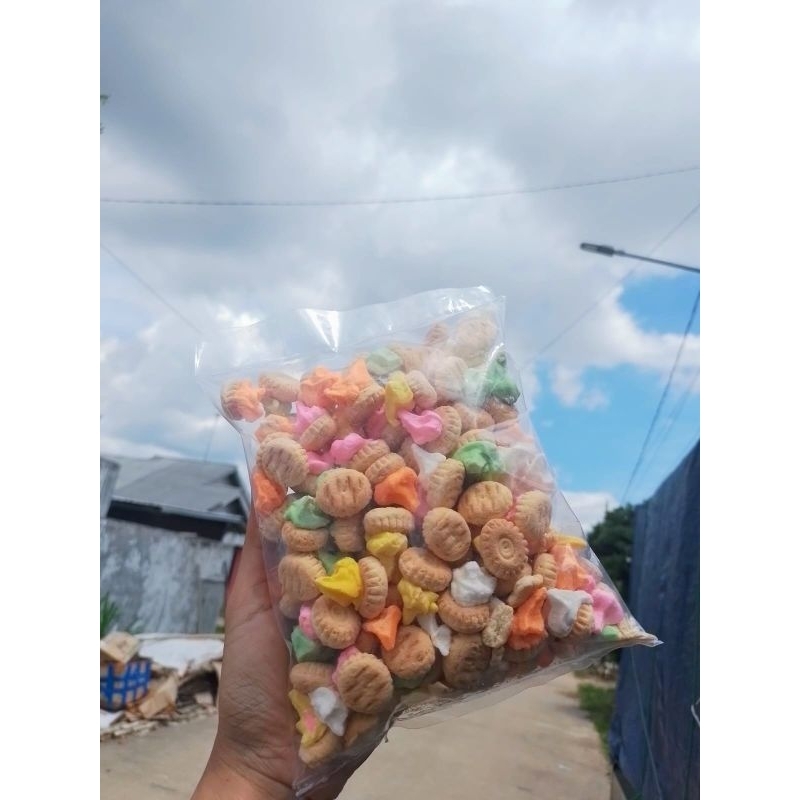 Jual COD 500 GRAM BUNGA GEM BUNGA GUM SNACK JADUL VIRAL BISKUIT GULA ...