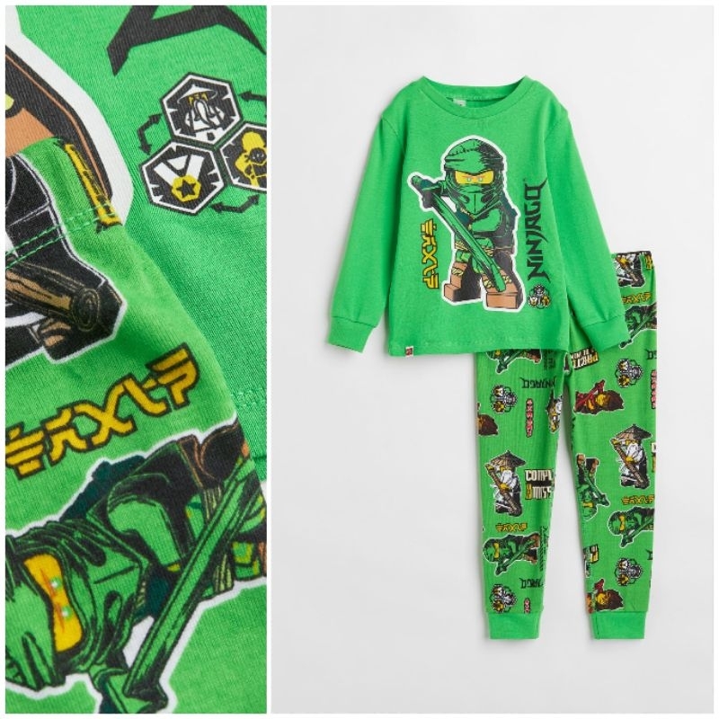 Jual H&M Jersey Pyjamas Green Ninjago SALE ORIGINAL STORE | Shopee ...
