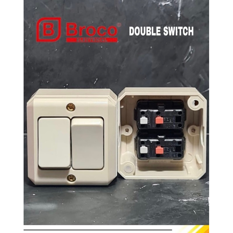 Jual BROCO OB SAKLAR SERI / BROCO SAKLAR SERI / DOUBLE SWITCH BROCO ...