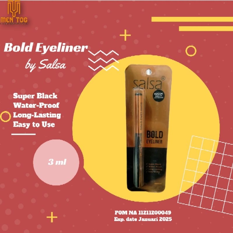 Jual Bold Eyeliner by Salsa Cocok untuk Pemula | Shopee Indonesia