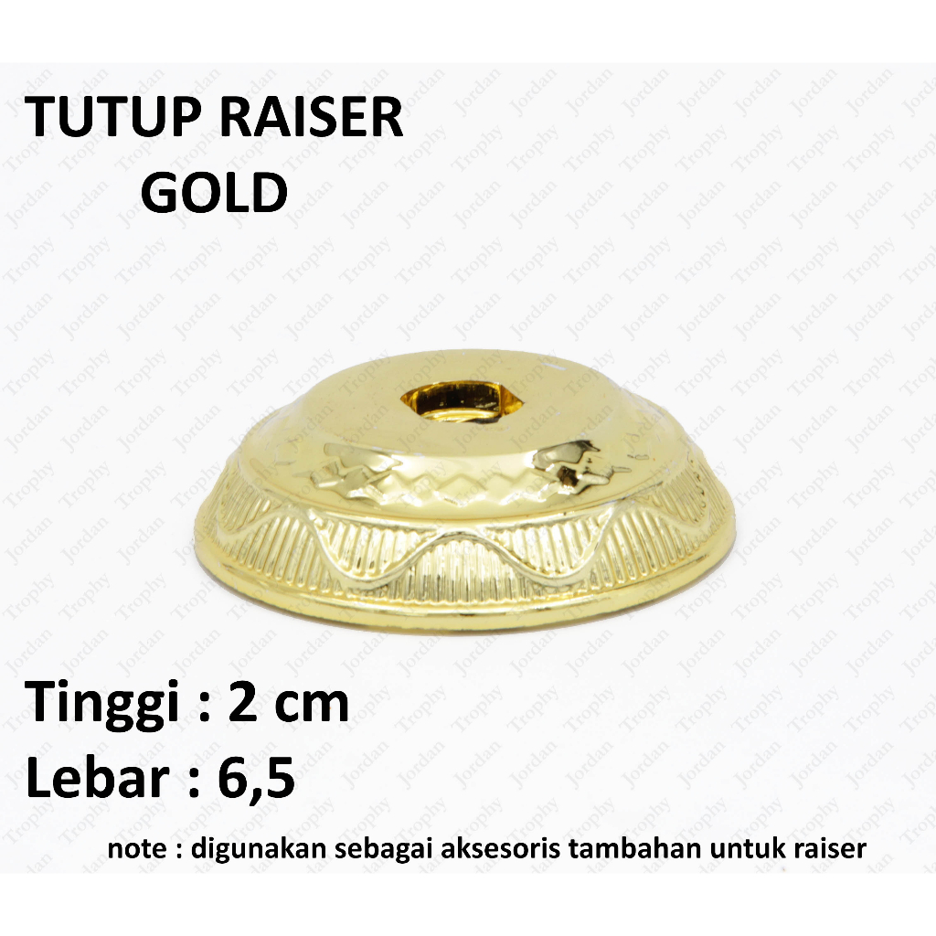 Jual Tutup Raiser/aksesoris tambahan raiser/cap raiser, Warna Gold ...