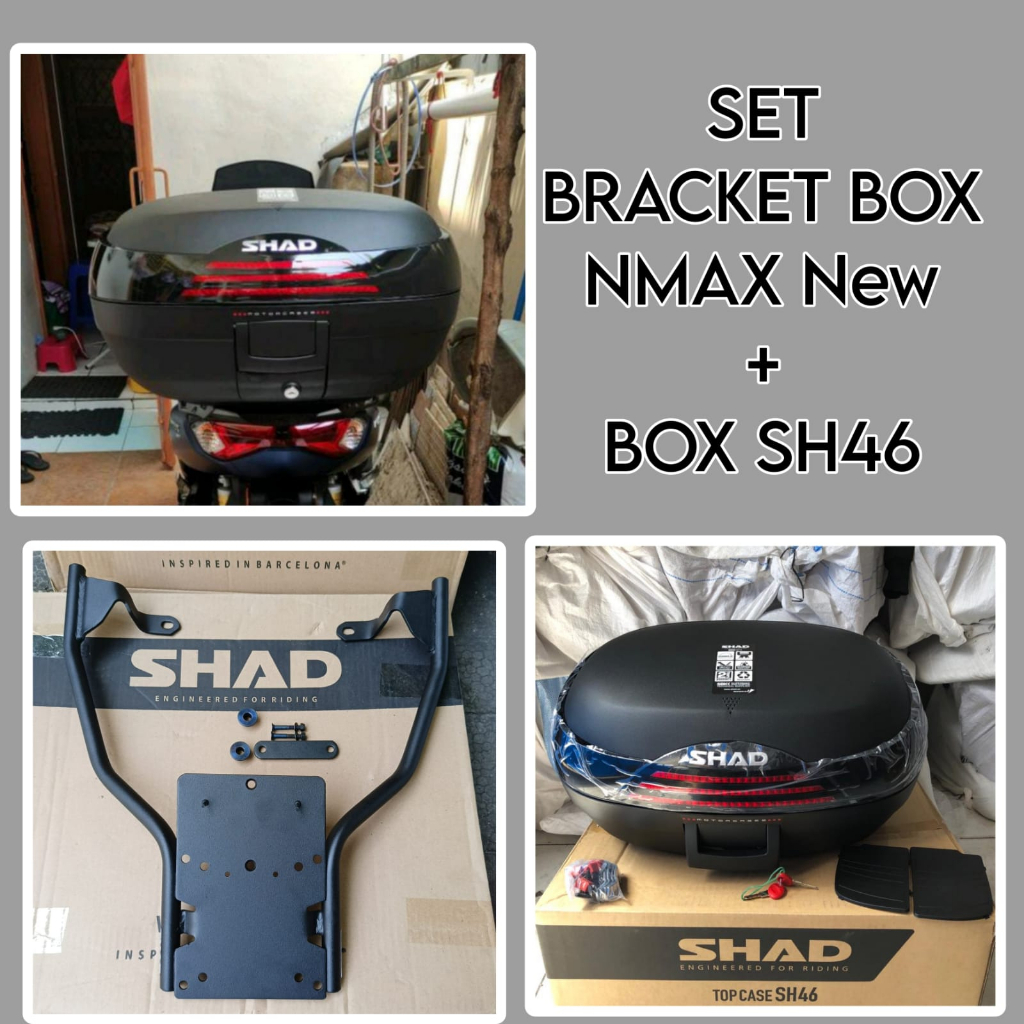Jual BREKET BOX ALL NEW YAMAHA NMAX 2020 SET BOX SH46 BRACKET TOP BOX ...