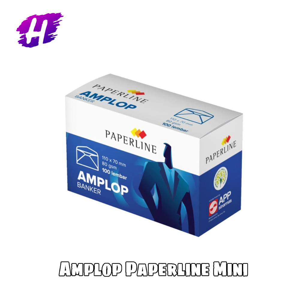 Jual Amplop PAPERLINE Mini Perekat Air (1 Pak Isi 100 Lembar) Ukuran 11 ...