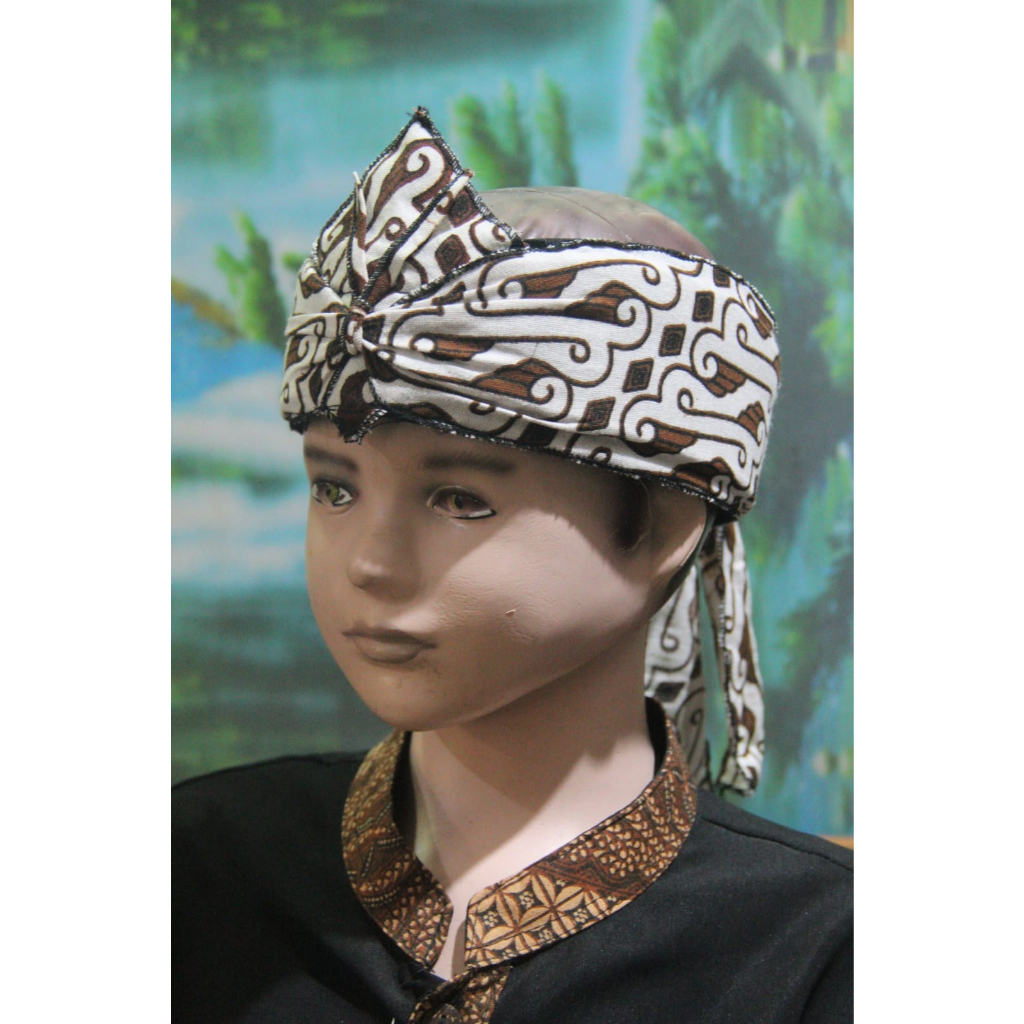 Jual iket kepala sunda jawa blangkon tradisional anak anak batik USIA 1-10 TAHUN atas bolong ...