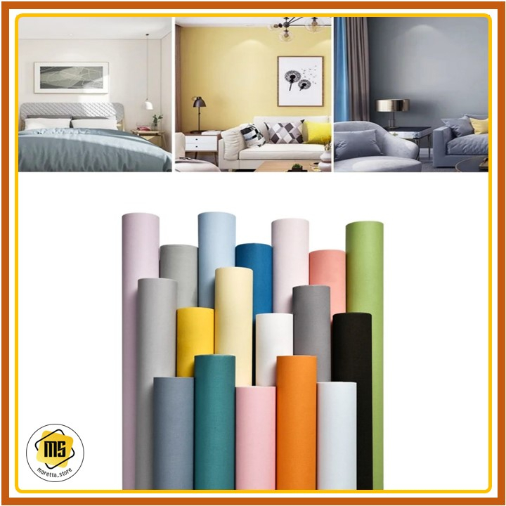Jual Wallpaper Dinding Motif Polos Wall Sticker Ukuran 45 cm x 8 Meter ...