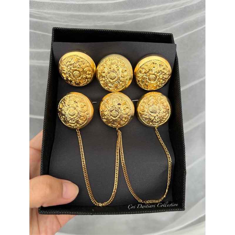 Jual Bros Bulat Klasik Pasangan Semi Tatahan/ Bros Classic Couple/ Bros ...