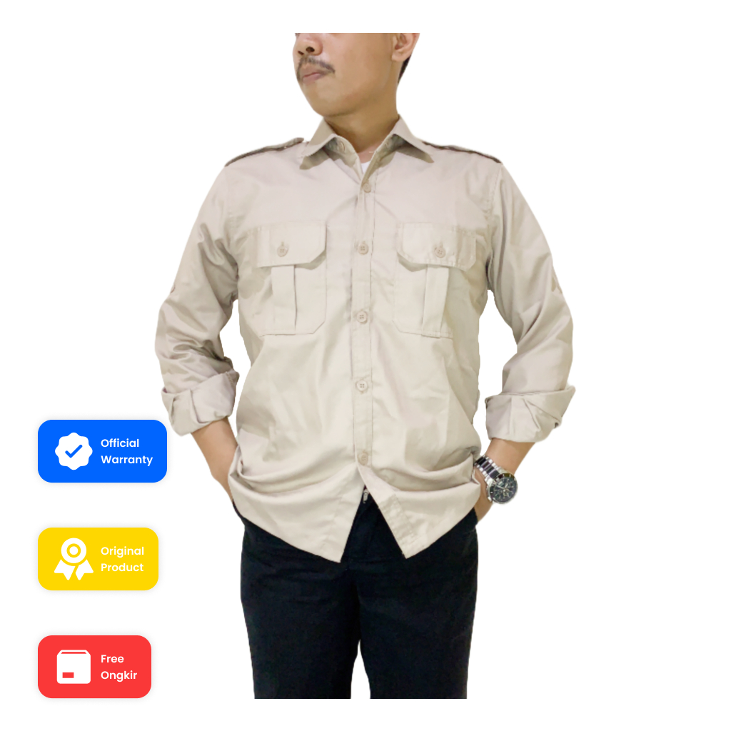 Jual Baju Kemeja PDL Lengan Panjang Seragam Kerja PNS Atasan Formal ...