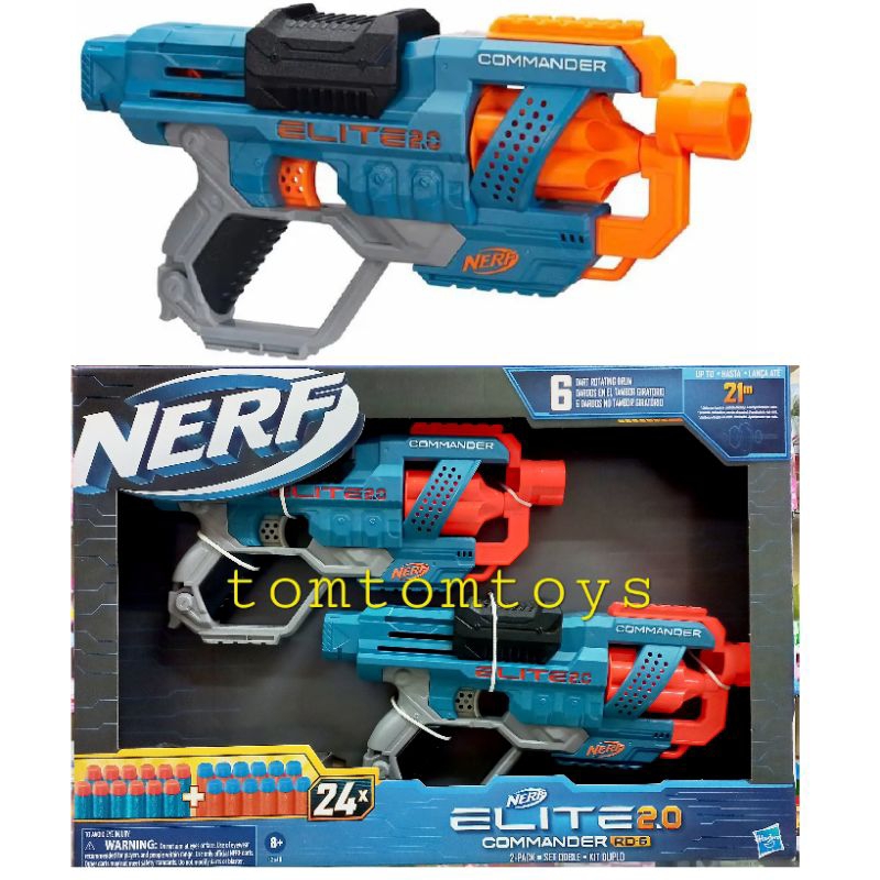 Jual NERF COMMANDER 2-Pack Set Double Pistol Blaster Nerf Original ...
