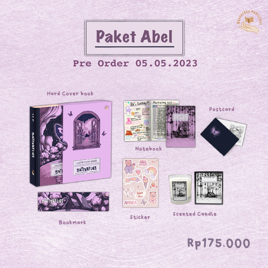 Jual Ready Stock Paket Abel Buku Butterflies | Penulis : ALE ...