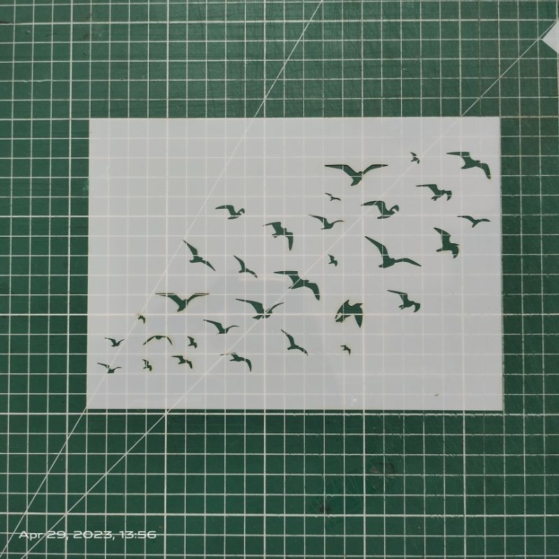 Jual Stencil Pattern Tema Burung ukuran A5 | Shopee Indonesia