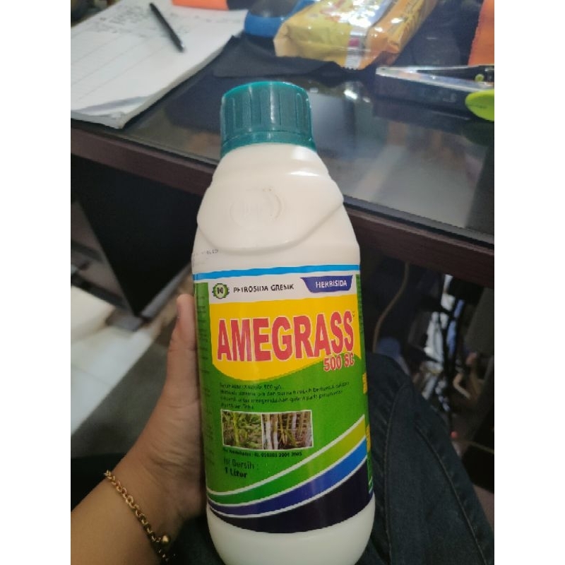 Jual HERBISIDA AMEGRASS 500SC BAHAN AKTIF: AMETRIN 500g/l | Shopee ...