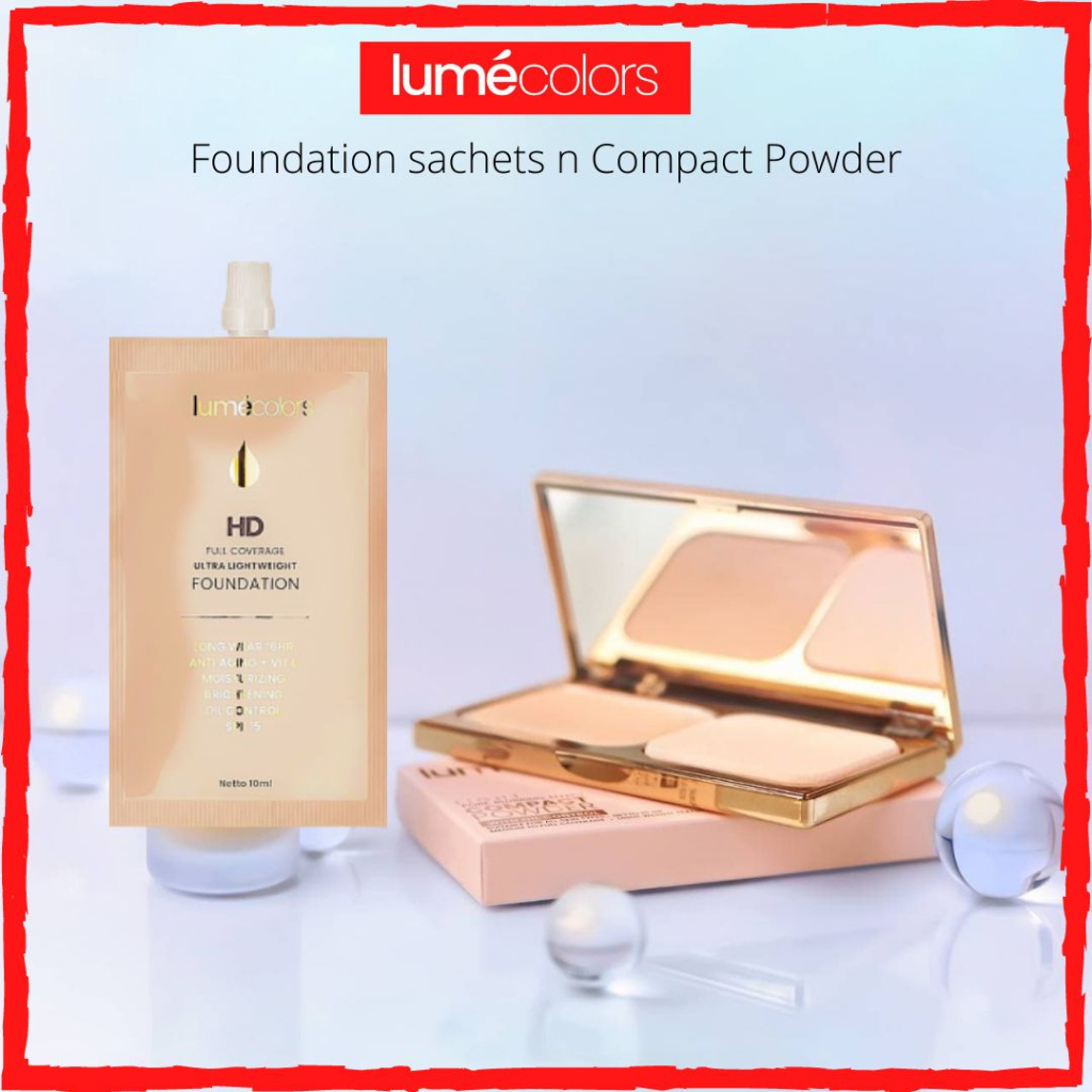 Jual Lumecolors Foundation Lumecolors Compact Powder Tahan 16 Jam Oil ...