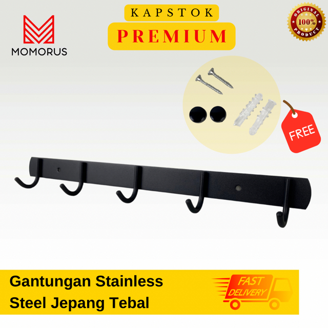 Jual Gantungan Baju Handuk Kapstok Hanger Dinding Stainless Gantungan ...