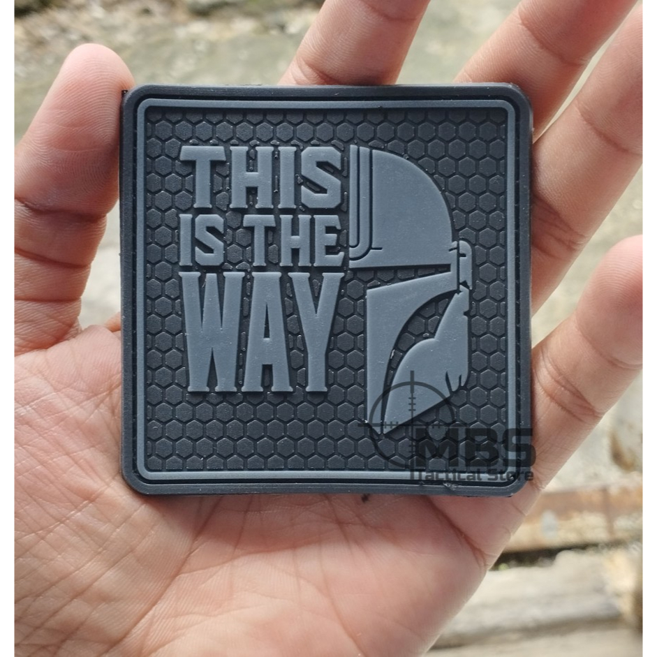 Jual Logo Rubber Patch Logo Karet Emblem Star Wars Mandalorian ...