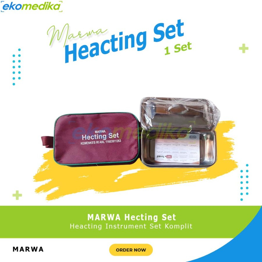 Jual Hecting Set MARWA / Heacting Instrument Set Komplit MARWA Hecting ...