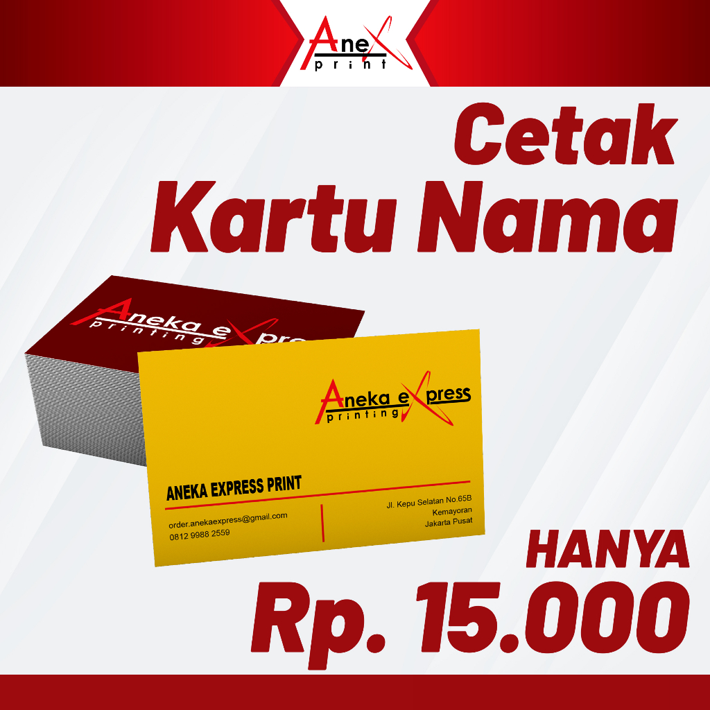 Jual CETAK KARTU NAMA MURAH DAN CEPAT / PRINT NAME CARD / KARTU NAMA ...