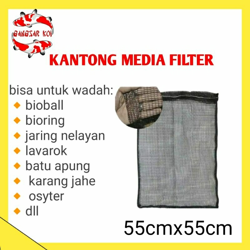 Jual kantong media filter kolam ikan koi tempat media filter | Shopee ...