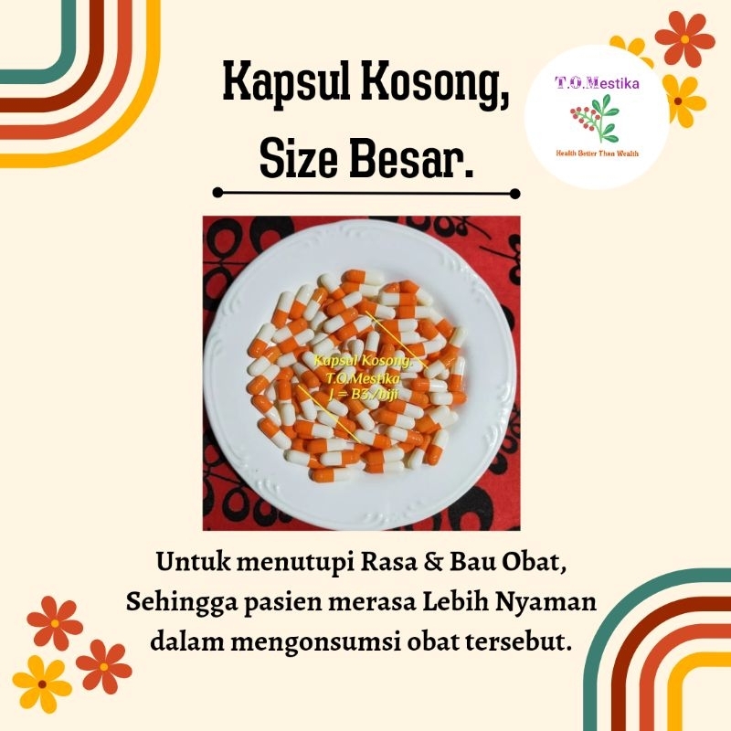 Jual Kapsul Kosong, Size Besar, 1's / No.0 | Shopee Indonesia